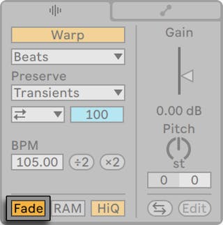 Clip View — Ableton Reference Manual Version 11 | Ableton