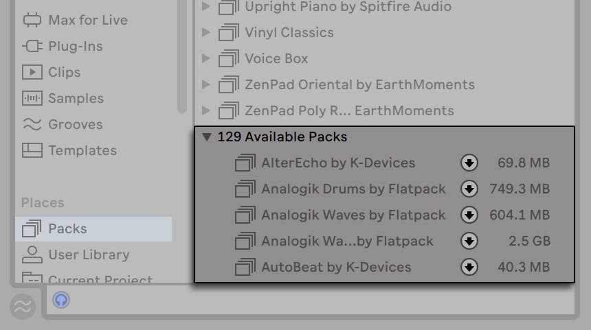 Managing Files and Sets — Ableton Reference Manual Version 11 | Ableton