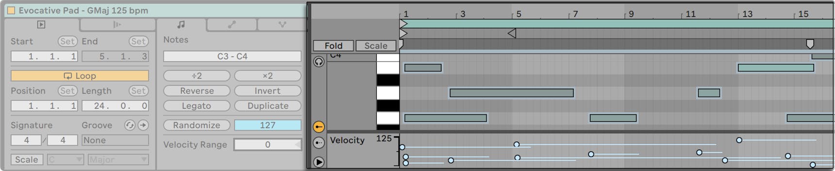 Éditer les notes MIDI et leur dynamique — Ableton Reference Manual ...