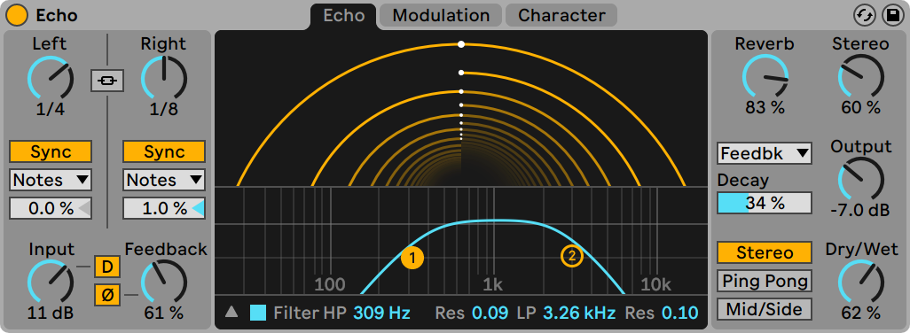 Live Audio Effect Reference — Ableton Reference Manual Version 11 | Ableton
