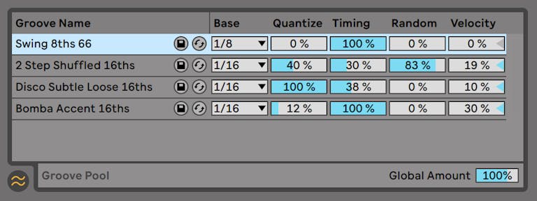 Using Grooves — Ableton Reference Manual Version 11 | Ableton