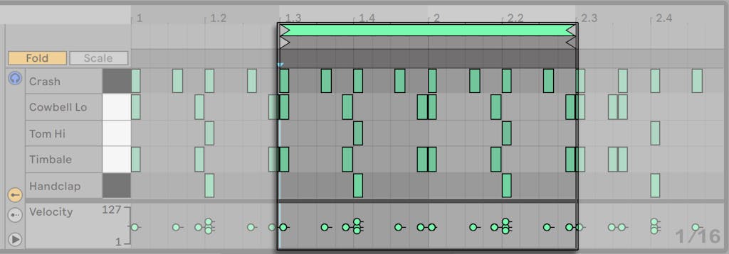 Editing MIDI Notes and Velocities — Ableton Reference Manual Version 11 ...