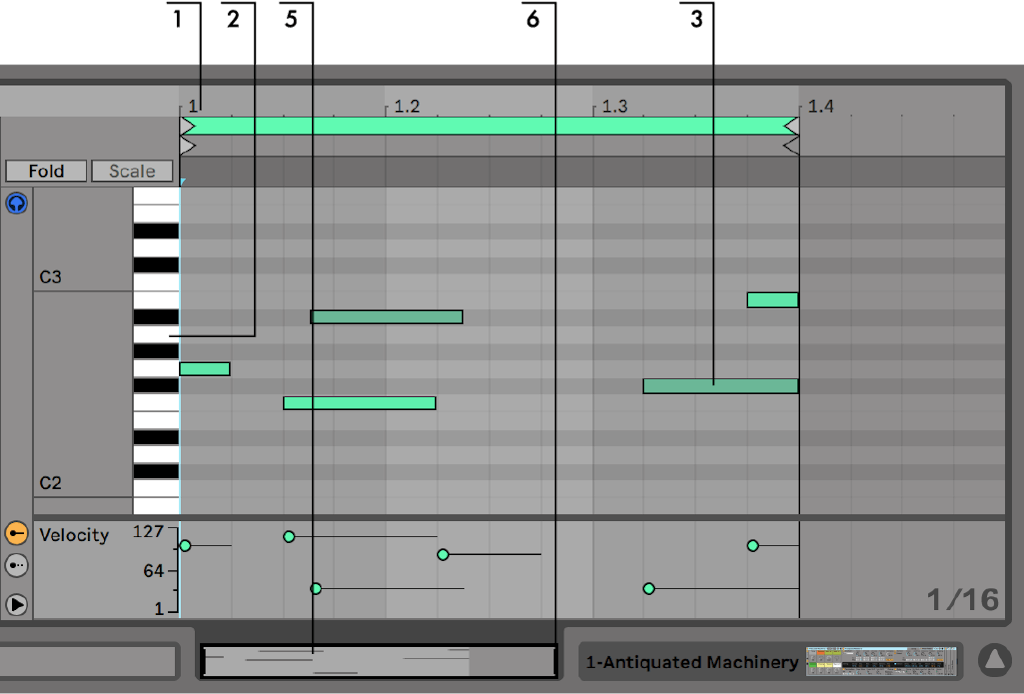 Editing MIDI Notes and Velocities — Ableton Reference Manual Version 11 ...