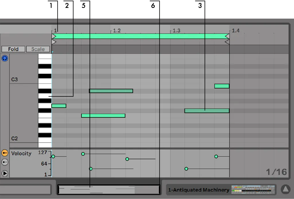 Editing MIDI Notes and Velocities — Ableton Reference Manual Version 11 ...