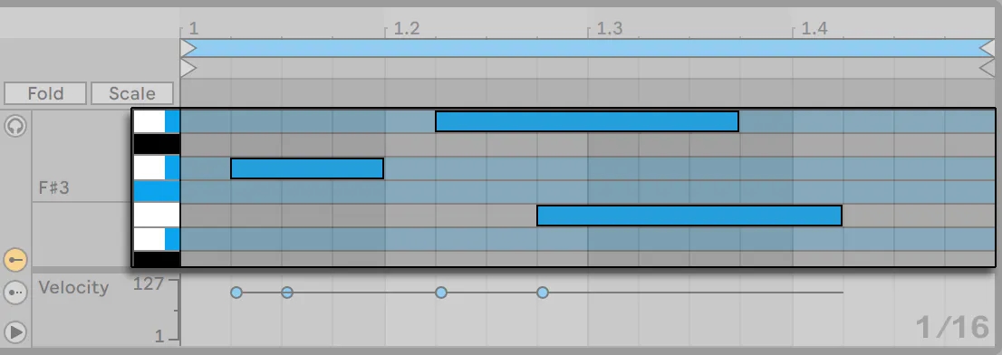 Editing MIDI Notes and Velocities — Ableton Reference Manual Version 11 ...