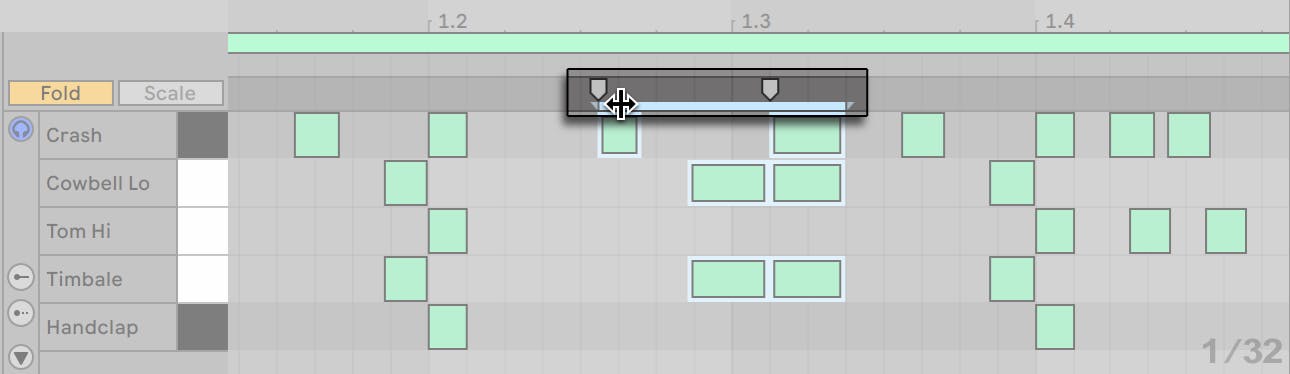 Editing MIDI Notes and Velocities — Ableton Reference Manual Version 11 ...