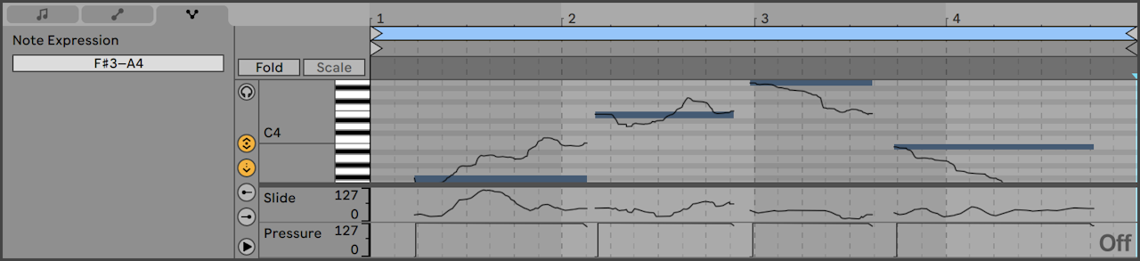 编辑 MPE — Ableton Reference Manual Version 11 | Ableton