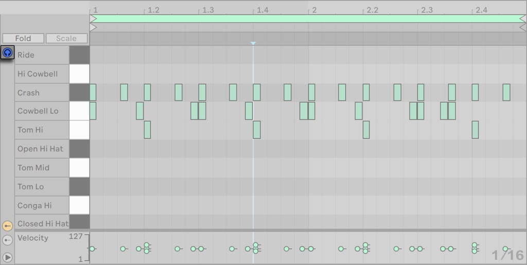 Editing MIDI Notes and Velocities — Ableton Reference Manual Version 11 ...