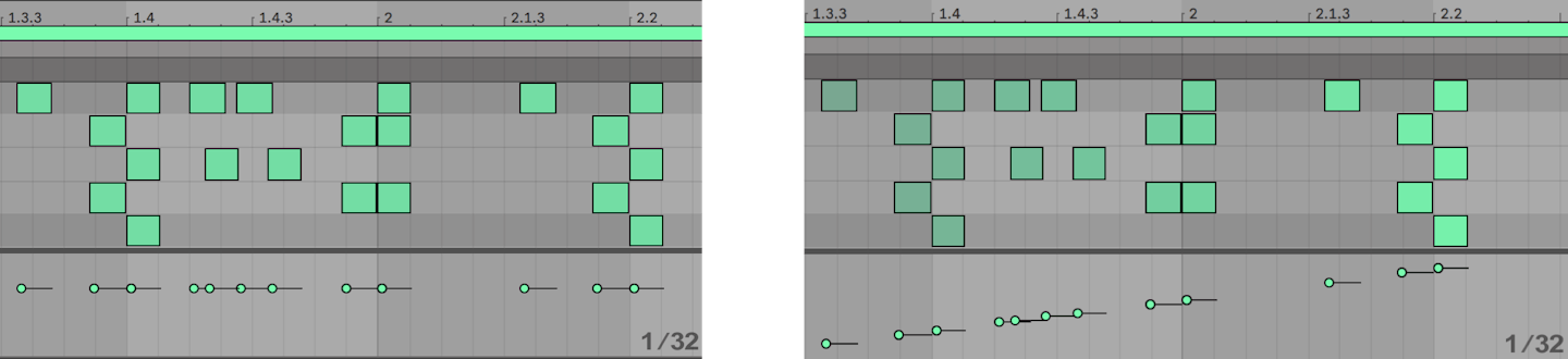 Editing MIDI Notes and Velocities — Ableton Reference Manual Version 11 ...