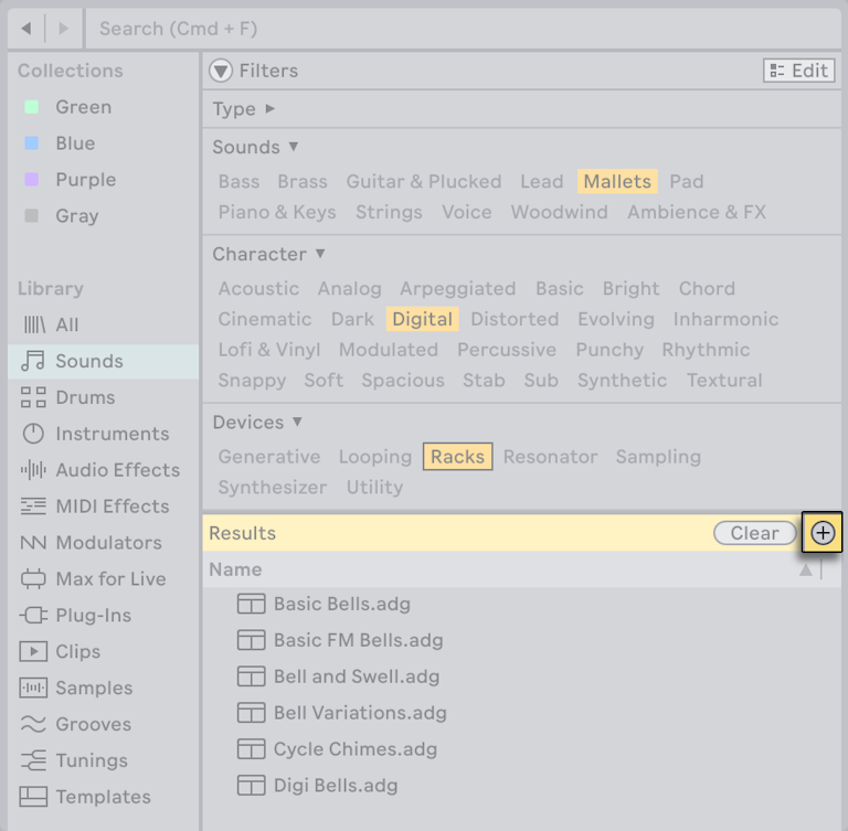 Working with the Browser — Ableton Reference Manual Version 12 | Ableton
