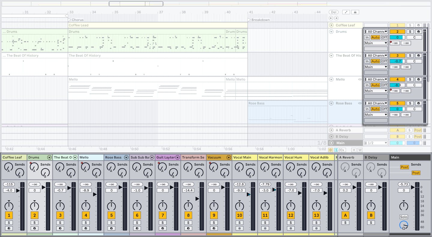 Arrangement View — Ableton Reference Manual Version 12 | Ableton