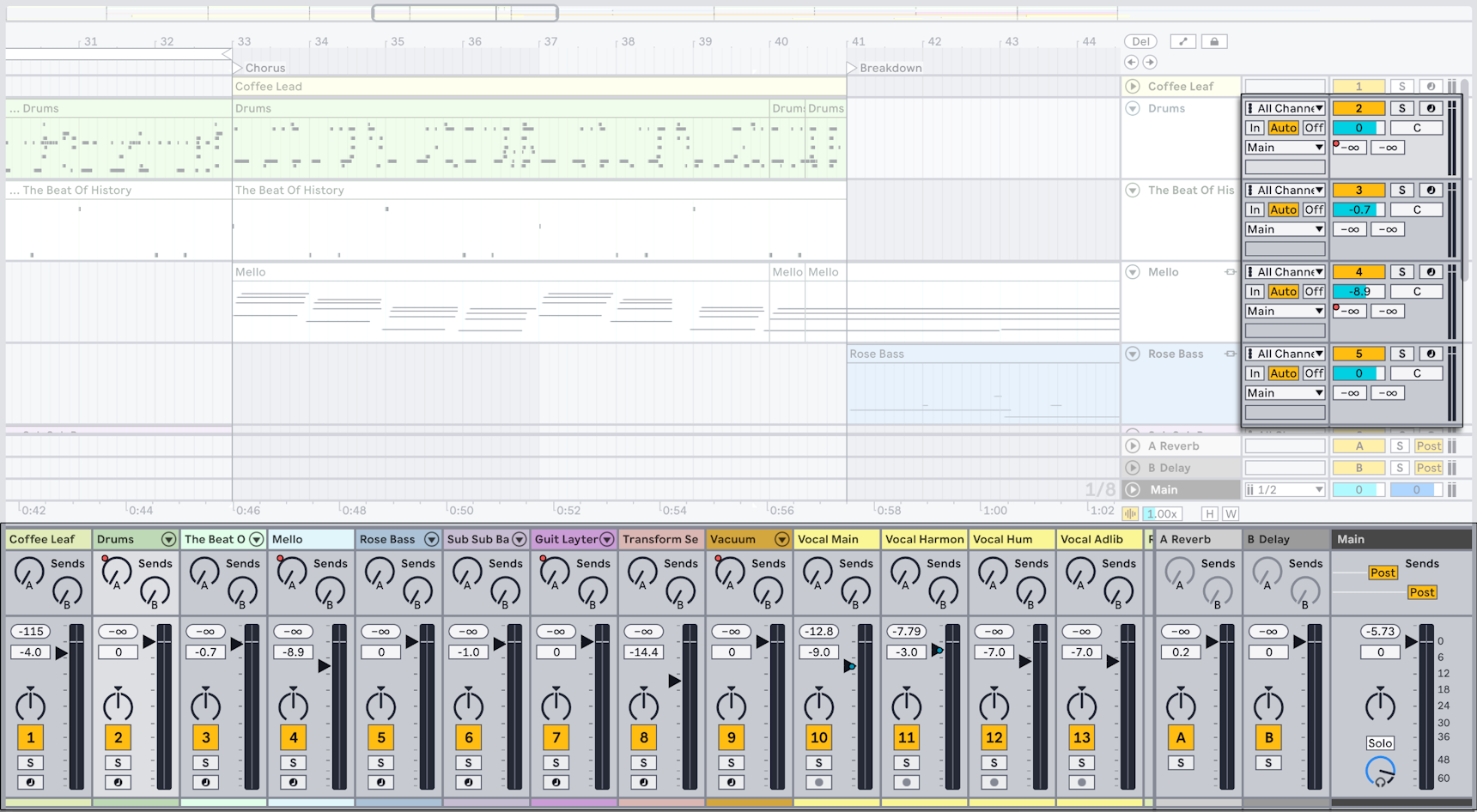 Arrangement View — Ableton Reference Manual Version 12 | Ableton