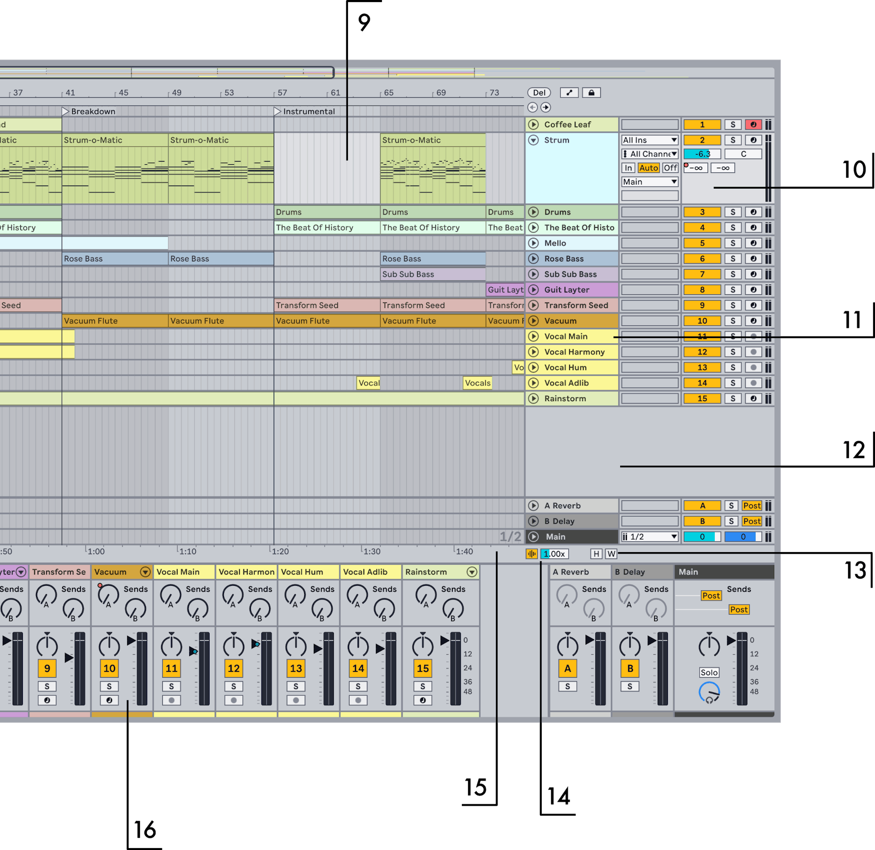 Arrangement View — Ableton Reference Manual Version 12 | Ableton