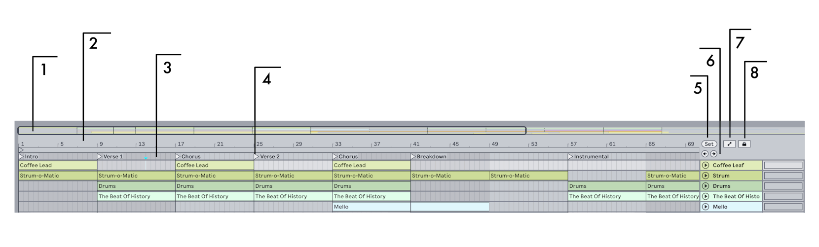 Arrangement View — Ableton Reference Manual Version 12 | Ableton