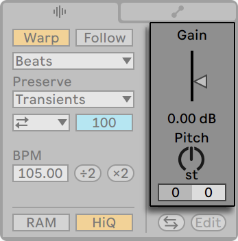 Clip View — Ableton Reference Manual Version 12 | Ableton
