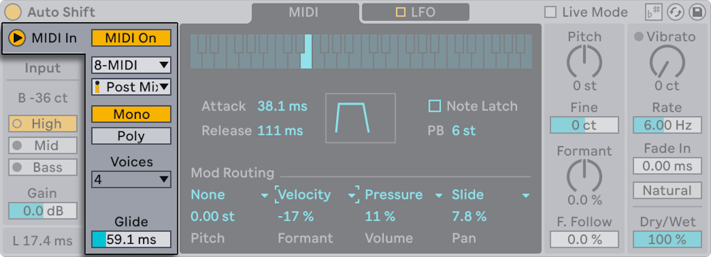 Live Audio Effect Reference — Ableton Reference Manual Version 12 | Ableton