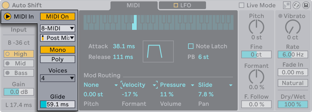 Live Audio Effect Reference — Ableton Reference Manual Version 12 | Ableton