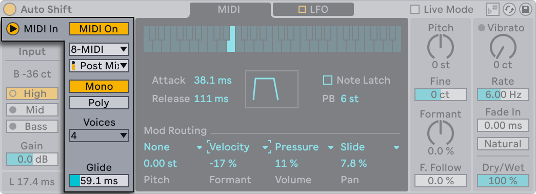Live Audio Effect Reference — Ableton Reference Manual Version 12 | Ableton
