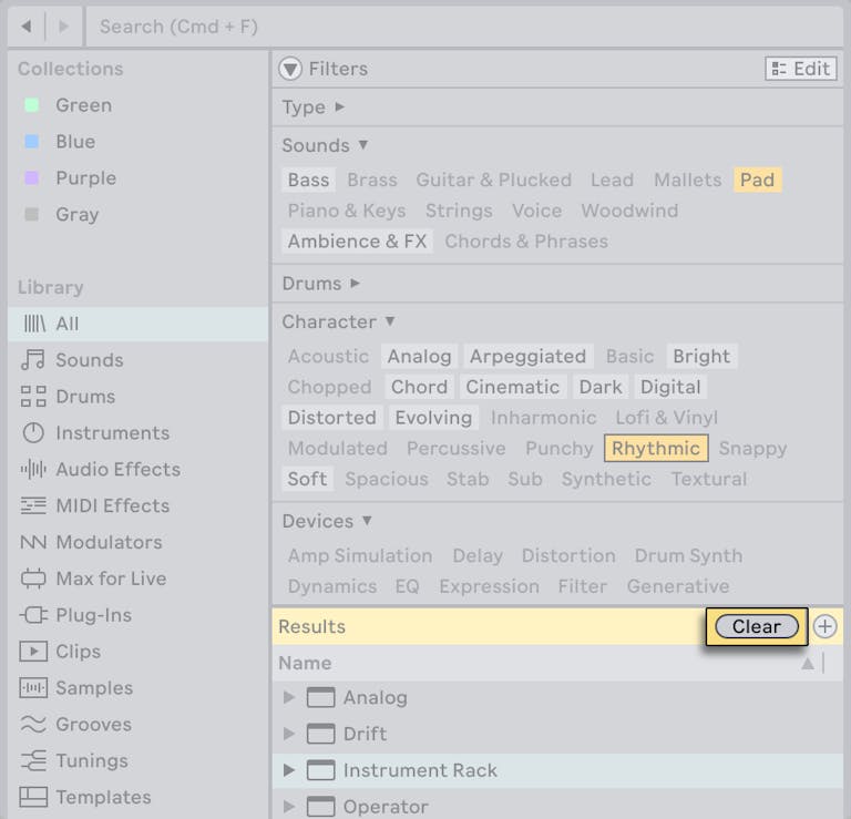 Working With The Browser — Ableton Reference Manual Version 12 Ableton