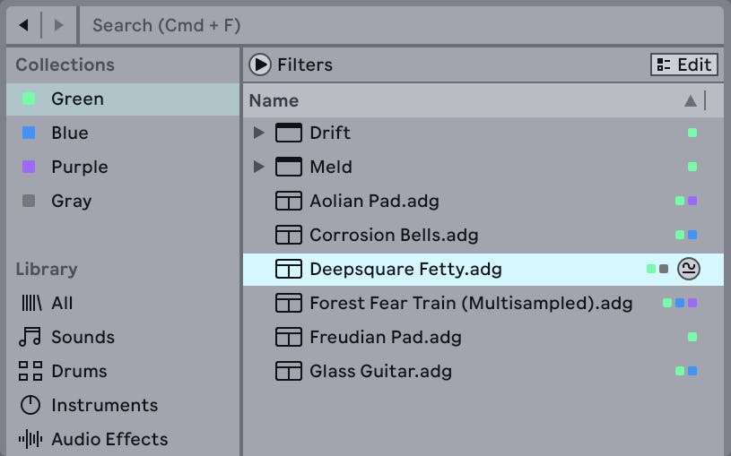 Working with the Browser — Ableton Reference Manual Version 12 | Ableton