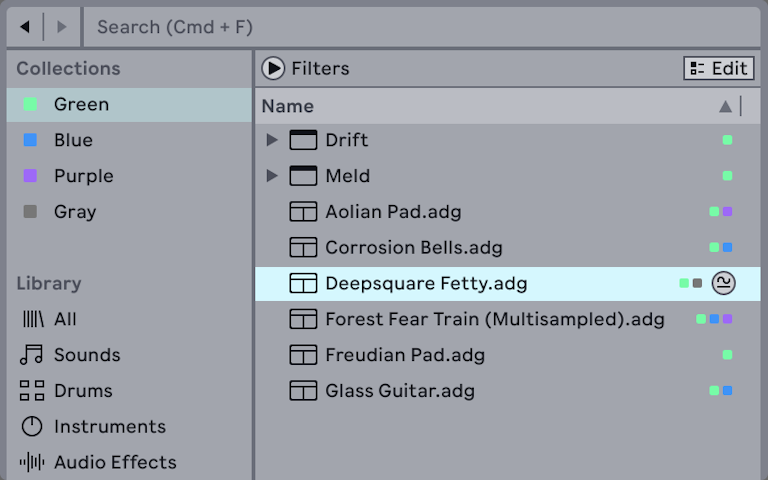 Working with the Browser — Ableton Reference Manual Version 12 | Ableton