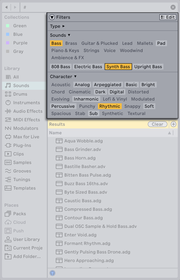 Working with the Browser — Ableton Reference Manual Version 12 | Ableton