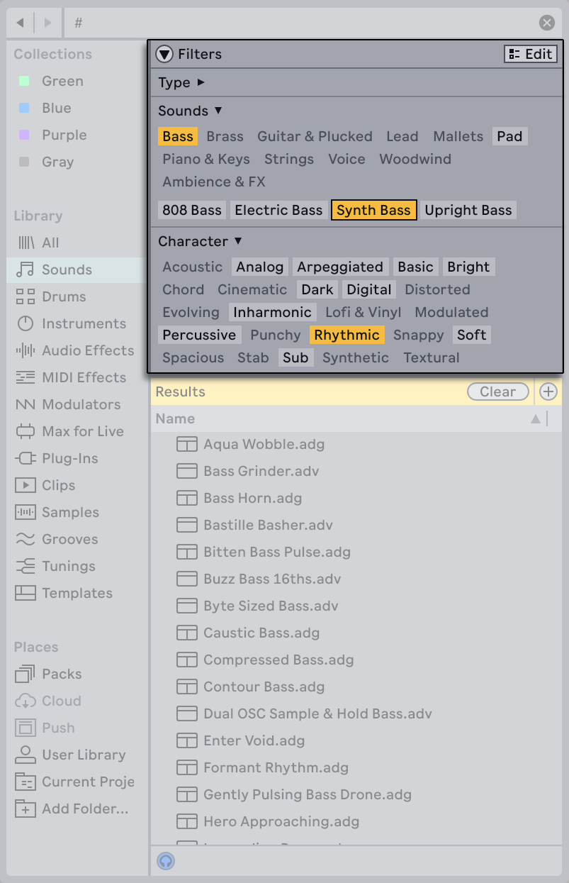 Working With The Browser — Ableton Reference Manual Version 12 Ableton