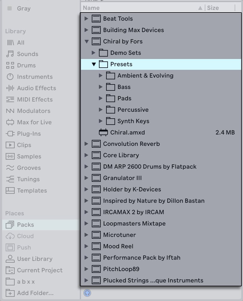 Working with the Browser — Ableton Reference Manual Version 12 | Ableton