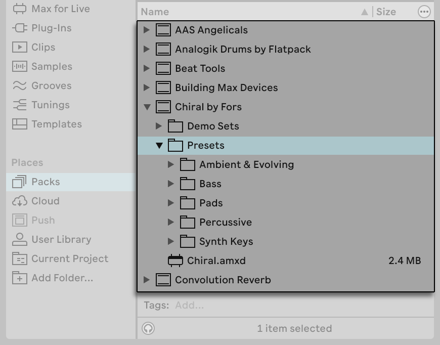 Working With The Browser — Ableton Reference Manual Version 12 Ableton