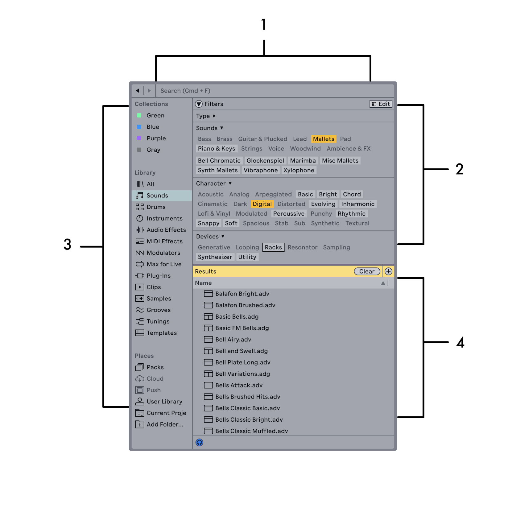 Working with the Browser — Ableton Reference Manual Version 12 | Ableton