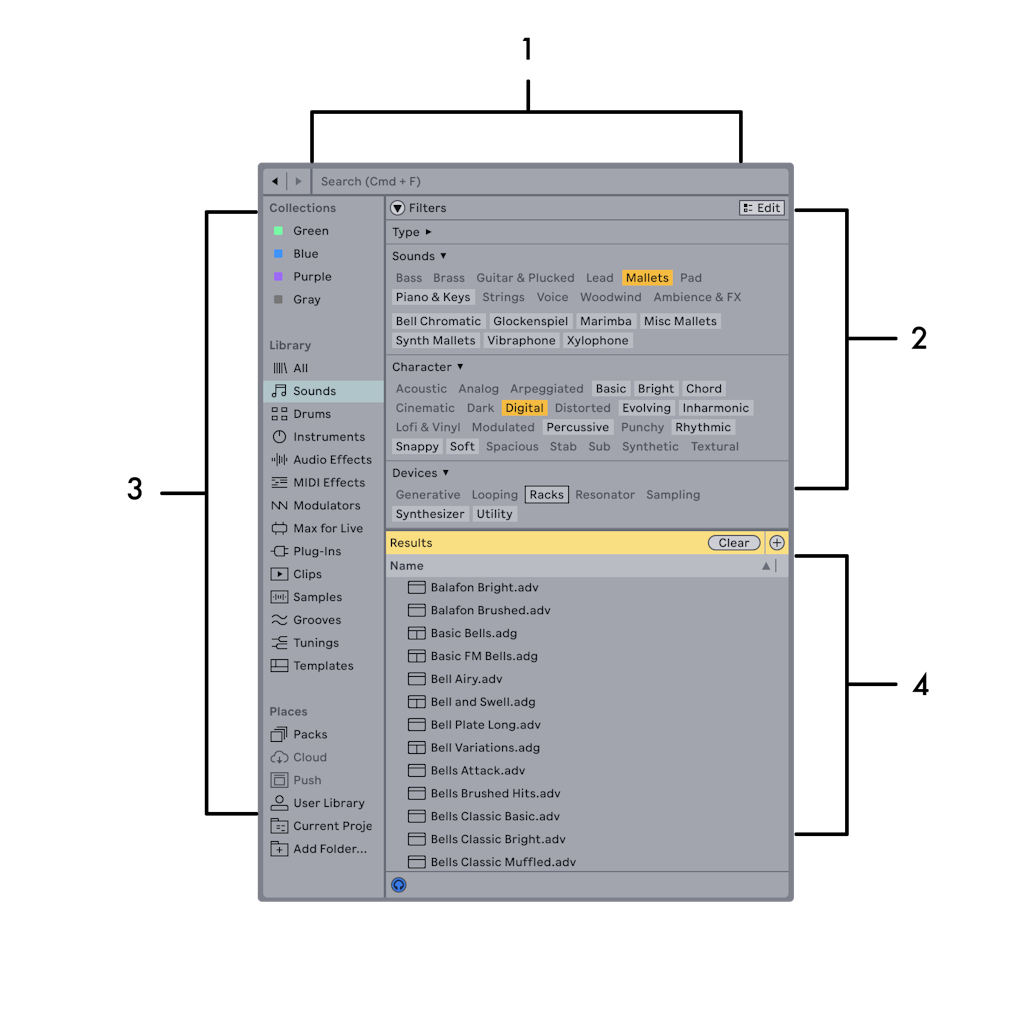 Working With The Browser — Ableton Reference Manual Version 12 Ableton