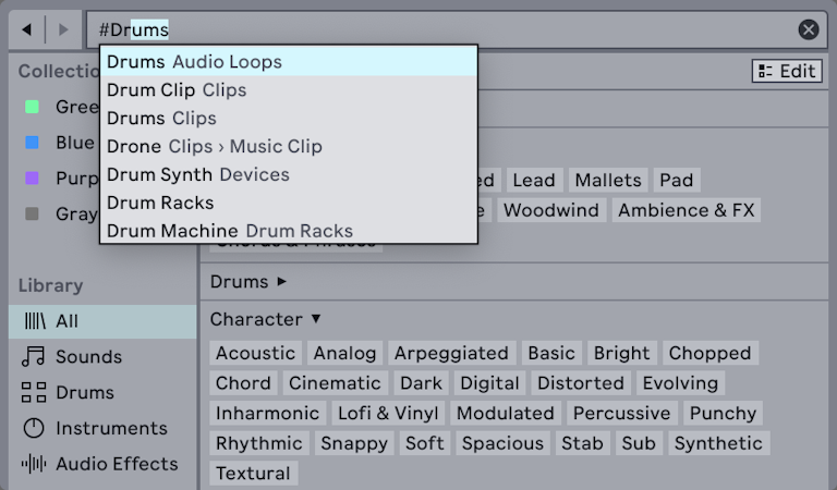 Working with the Browser — Ableton Reference Manual Version 12 | Ableton