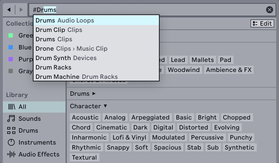 Working With The Browser — Ableton Reference Manual Version 12 Ableton