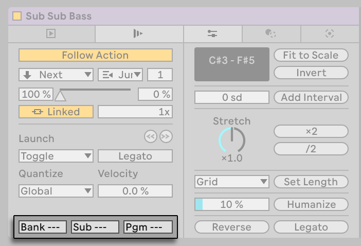 Clip View — Ableton Reference Manual Version 12 | Ableton