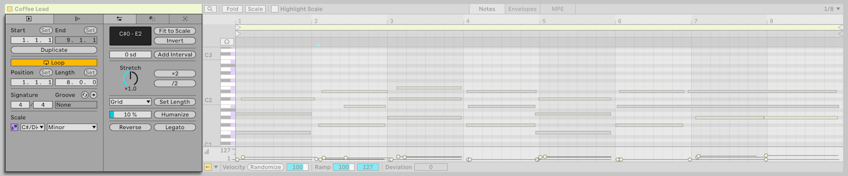 Clip View — Ableton Reference Manual Version 12 | Ableton