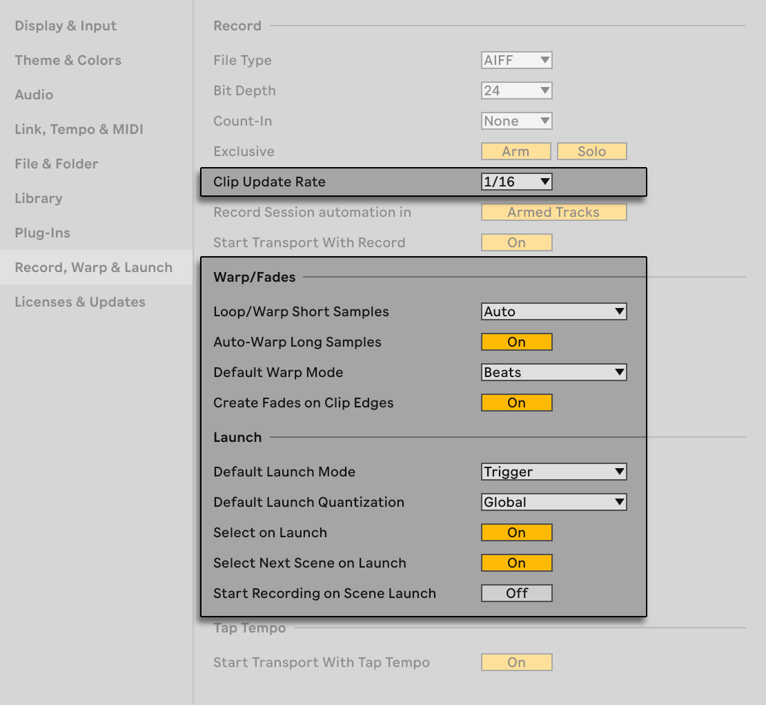 Clip View — Ableton Reference Manual Version 12 Ableton