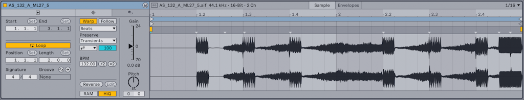 Clip View — Ableton Reference Manual Version 12 | Ableton