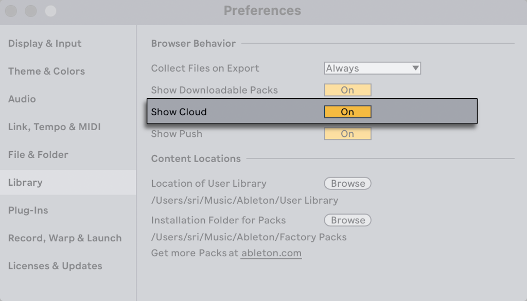 Working with the Browser — Ableton Reference Manual Version 12 | Ableton