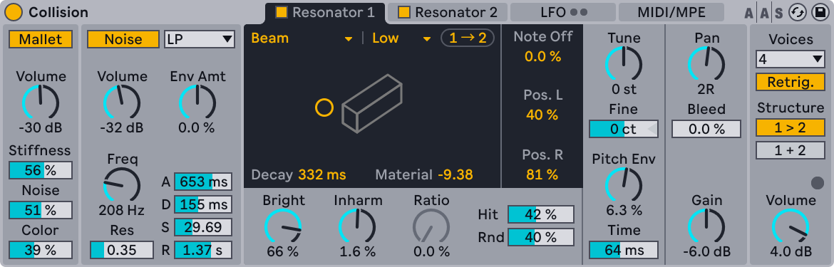 Live Instrument Reference — Ableton Reference Manual Version 12 | Ableton