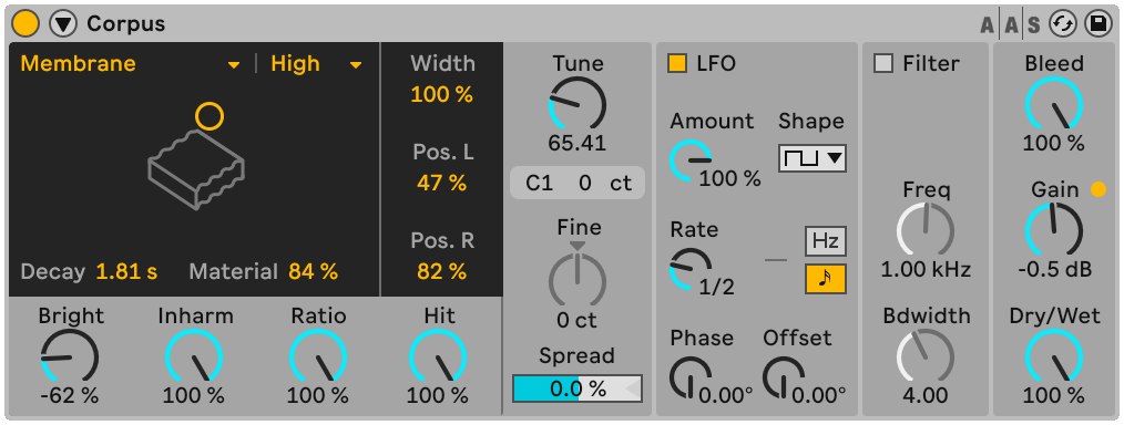 Live Audio Effect Reference — Ableton Reference Manual Version 12 | Ableton