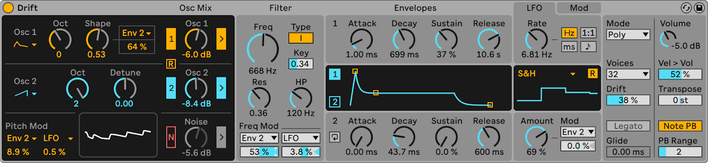 Live Instrument Reference — Ableton Reference Manual Version 12 | Ableton