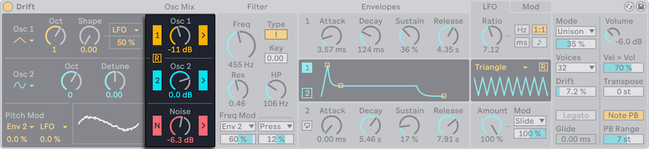 Live Instrument Reference — Ableton Reference Manual Version 12 | Ableton