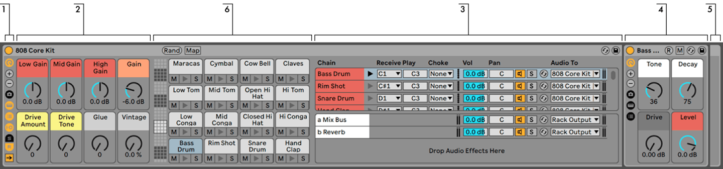 Instrument, Drum and Effect Racks — Ableton Reference Manual Version 12 | Ableton