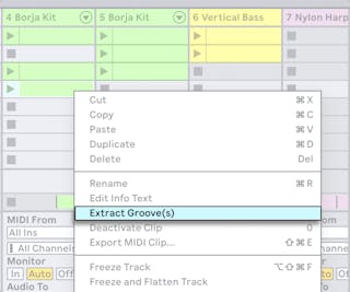 Using Grooves — Ableton Reference Manual Version 12 | Ableton