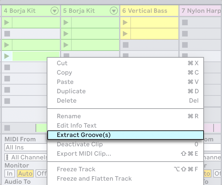 Using Grooves — Ableton Reference Manual Version 12 | Ableton