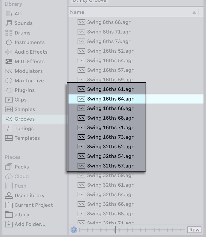 Using Grooves — Ableton Reference Manual Version 12 Ableton