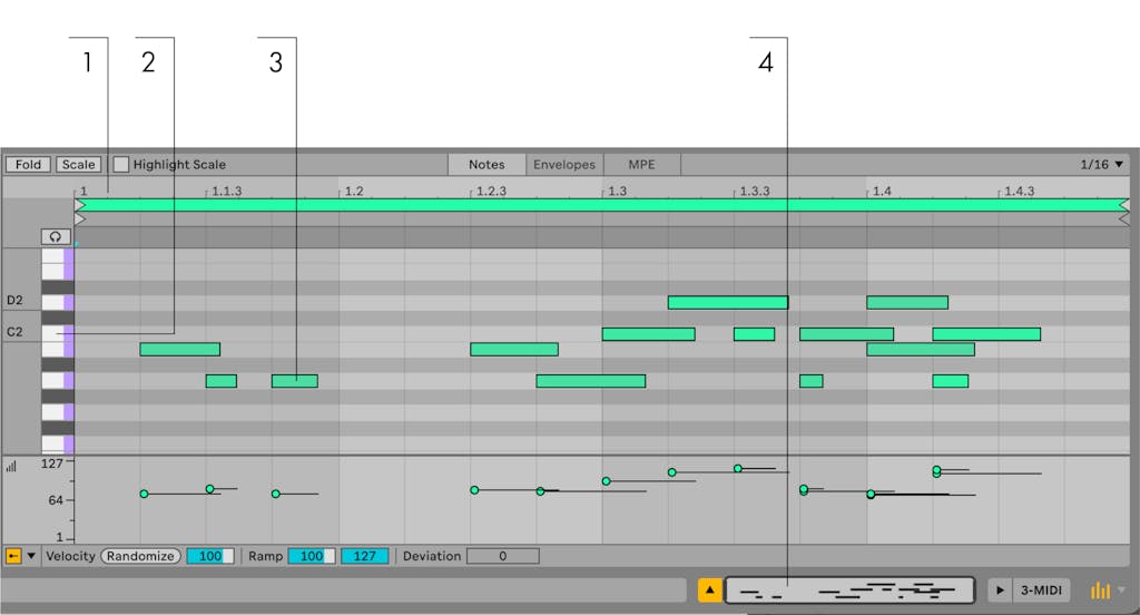 Editing MIDI — Ableton Reference Manual Version 12 | Ableton