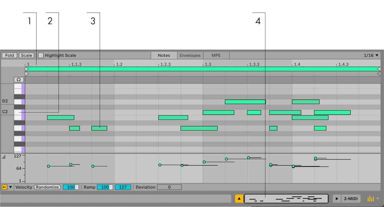 Editing MIDI — Ableton Reference Manual Version 12 | Ableton