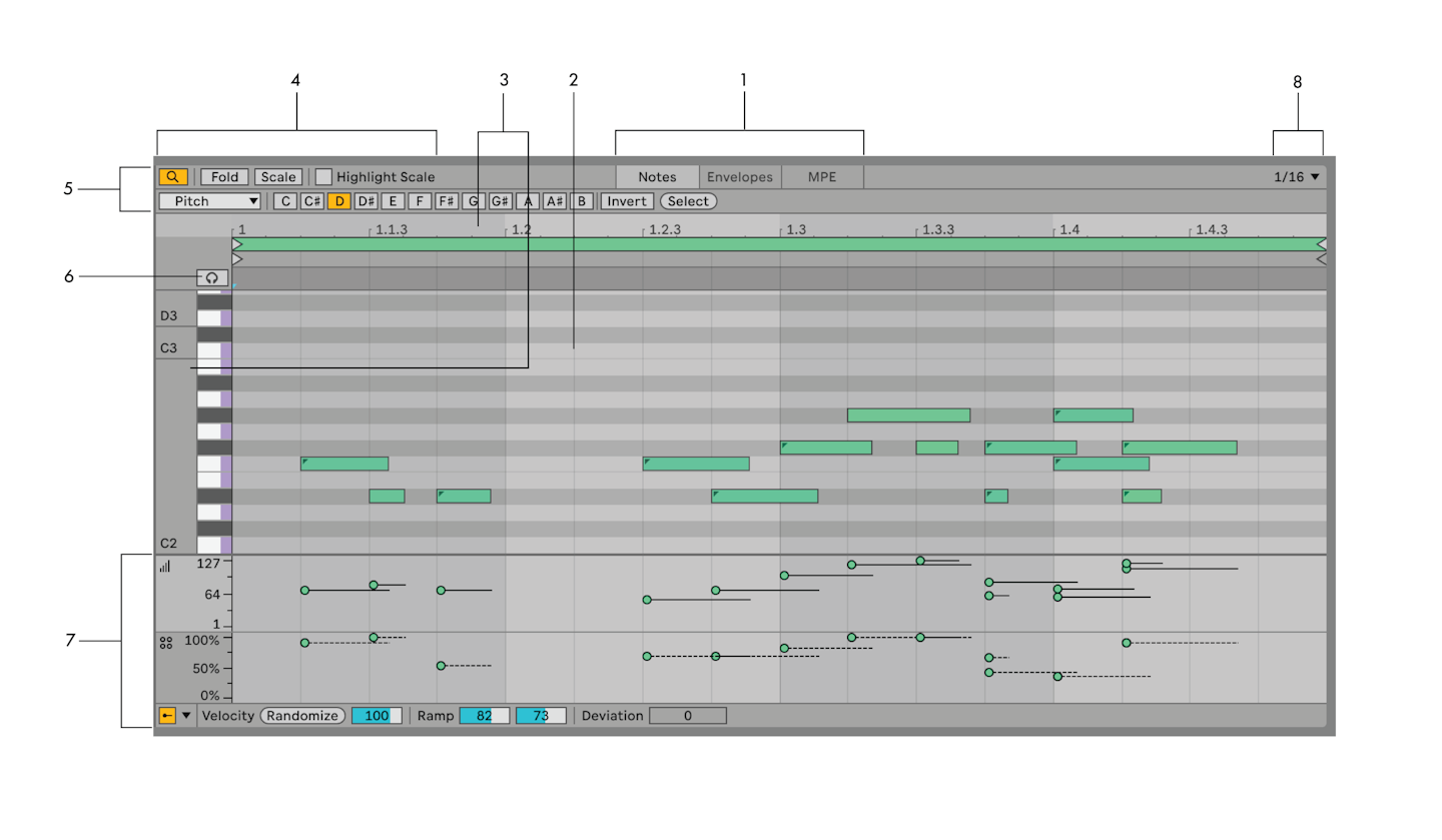 Editing MIDI — Ableton Reference Manual Version 12 | Ableton