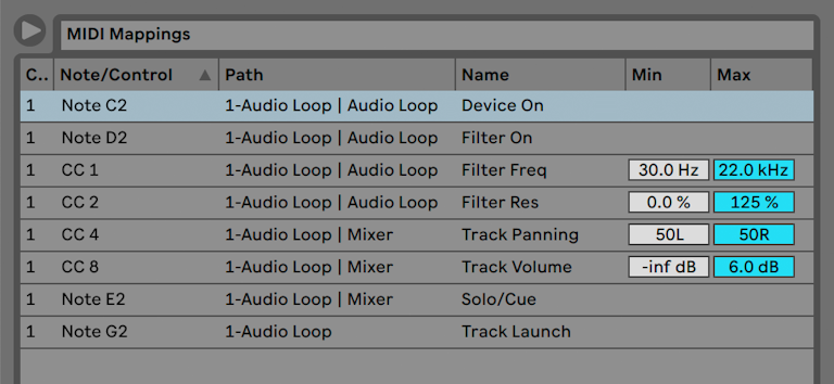 MIDI and Key Remote Control — Ableton Reference Manual Version 12 | Ableton